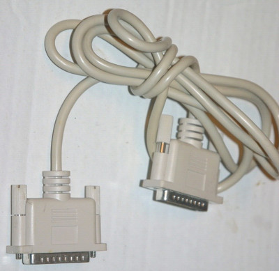6' Long Male to Male 25 Pin Serial Cable for Printers / Scanners | eBay