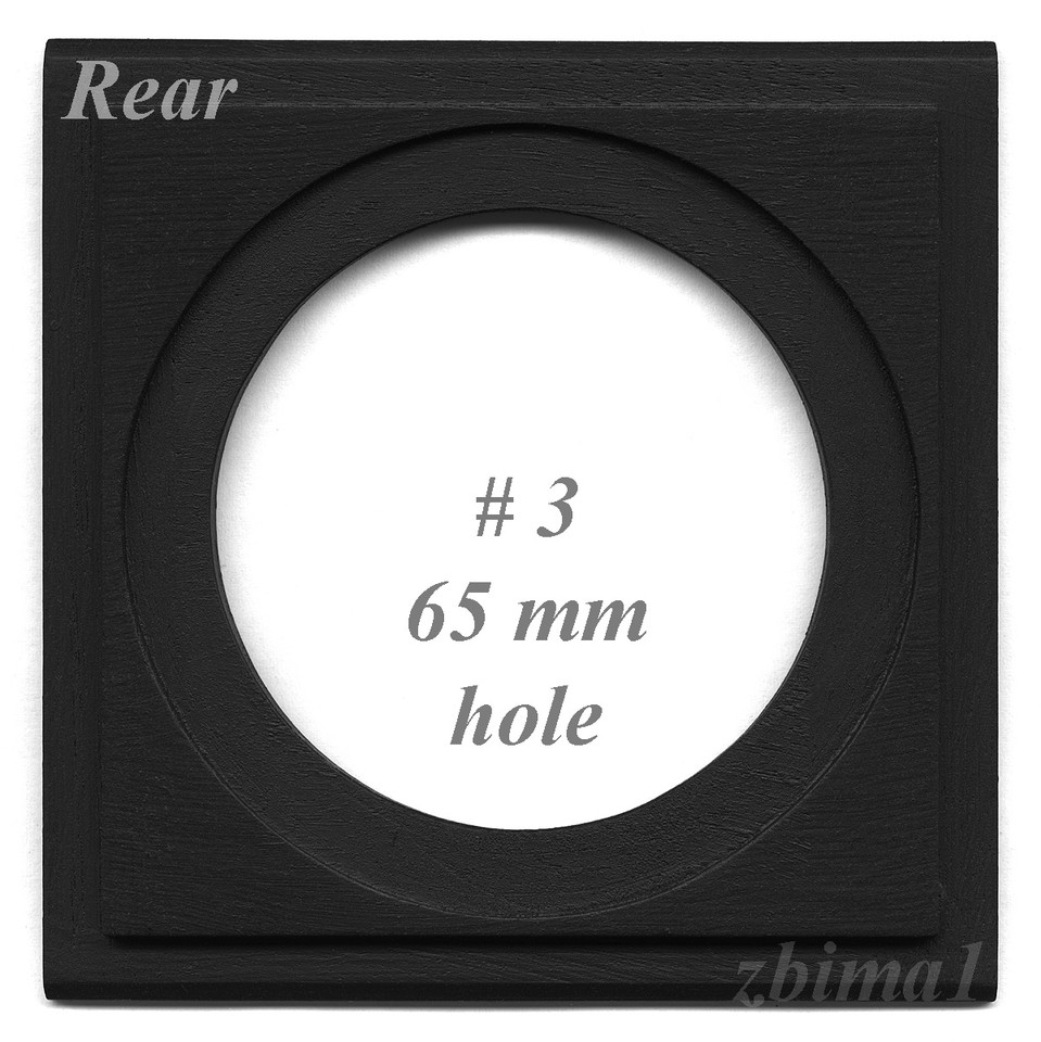 1 LENS BOARD 4 x 4" (101mmSq.) FOR WISNER, or CALUMET VIEW 4x5" Walnut ...