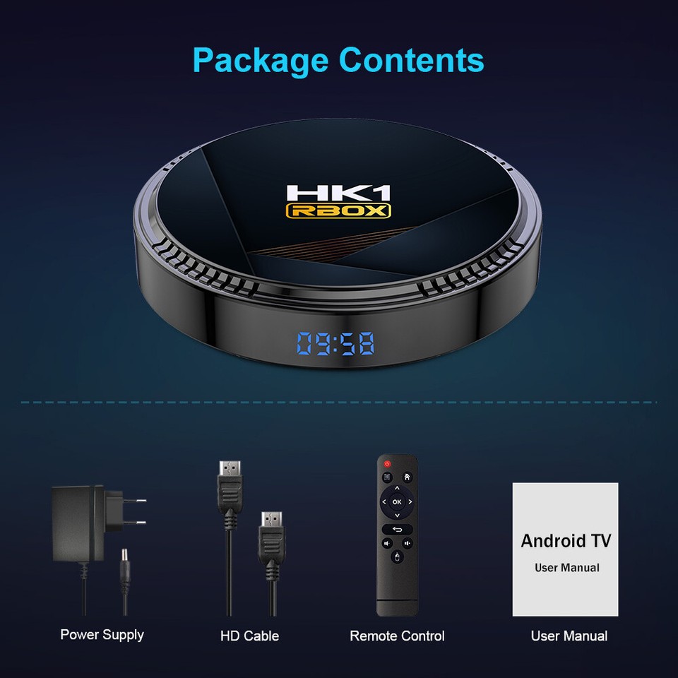 HK1 Pro Smart TV BOX Android 10.0 Android 12.0 Smart 5G WIFI Media ...