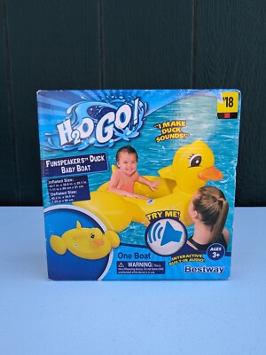 H20 Go! Duck Ride On Water Toy / Duck Quack Sounds New / Fun Pool Toy ...