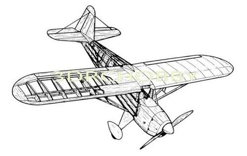 Rearwin Speedster 48" Inch WS RC Model Airplane Plans & Templates ...