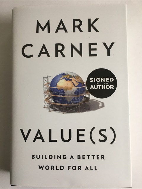 Values by Mark Carney. 1st Edition First Print Signed for sale online ...