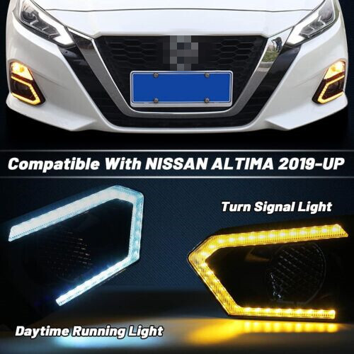 Front Fog Lamps For Nissan Altima 2019-2022 Daytime Running Light Turn ...