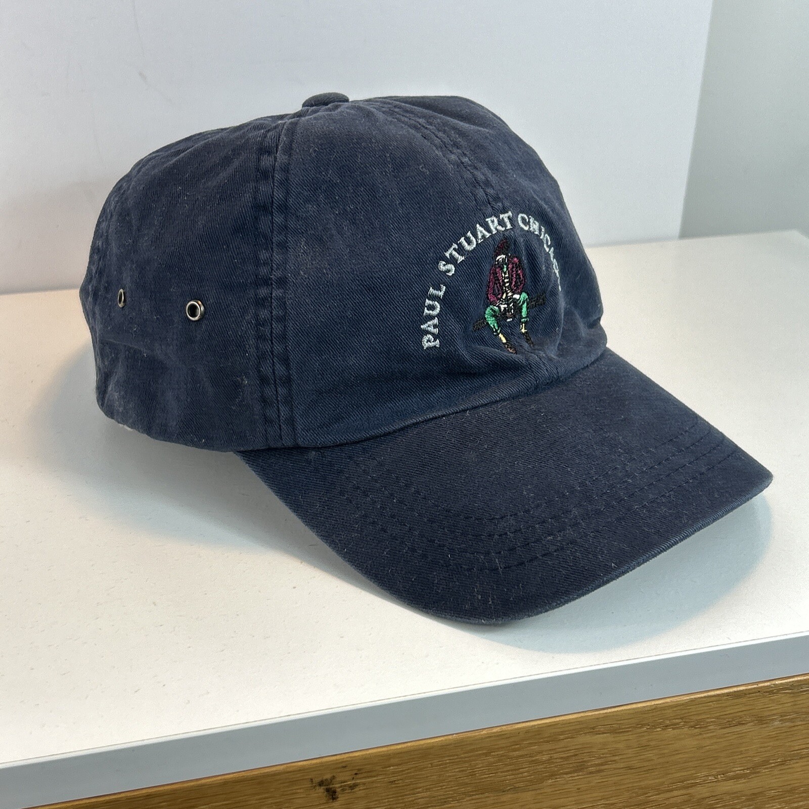 Paul Stuart Chicago Faded Baseball Cap with Paul Stuart Logo Cotton ...