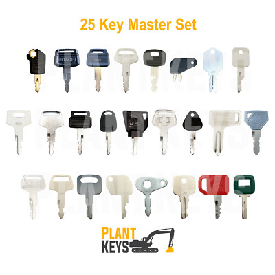 25 Key Machinery Excavator Master Set For Caterpillar Komatsu Hitachi ...