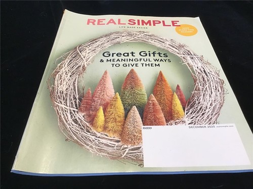Real Simple Magazine December 2020 Great Gifts & Meaningful Ways to ...