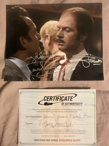 Only Fools And Horses Signed Autograph With Coa And Quote. ( Sing Old ...