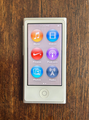 iPod Nano 7th Generation Model A1446 Silver Reset and Works Nicely | eBay