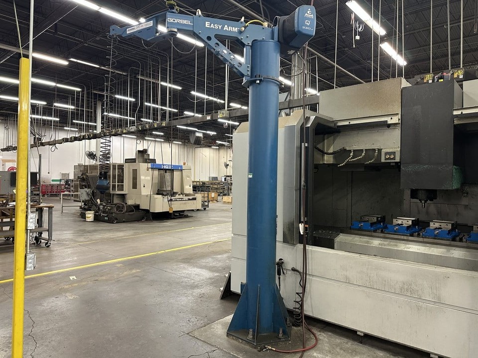 Gorbel G Force Model IQ 330 Easy Arm Swivel Jib Crane w/ Intelligence ...