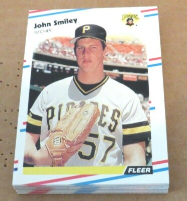 John Smiley RC Pittsburgh Pirates 1988 Fleer Lot of 25 Cards Card ...