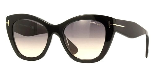 Tom Ford Cara TF940 01B Black Cat Eye Sunglasses Plastic Frame 56-20 ...