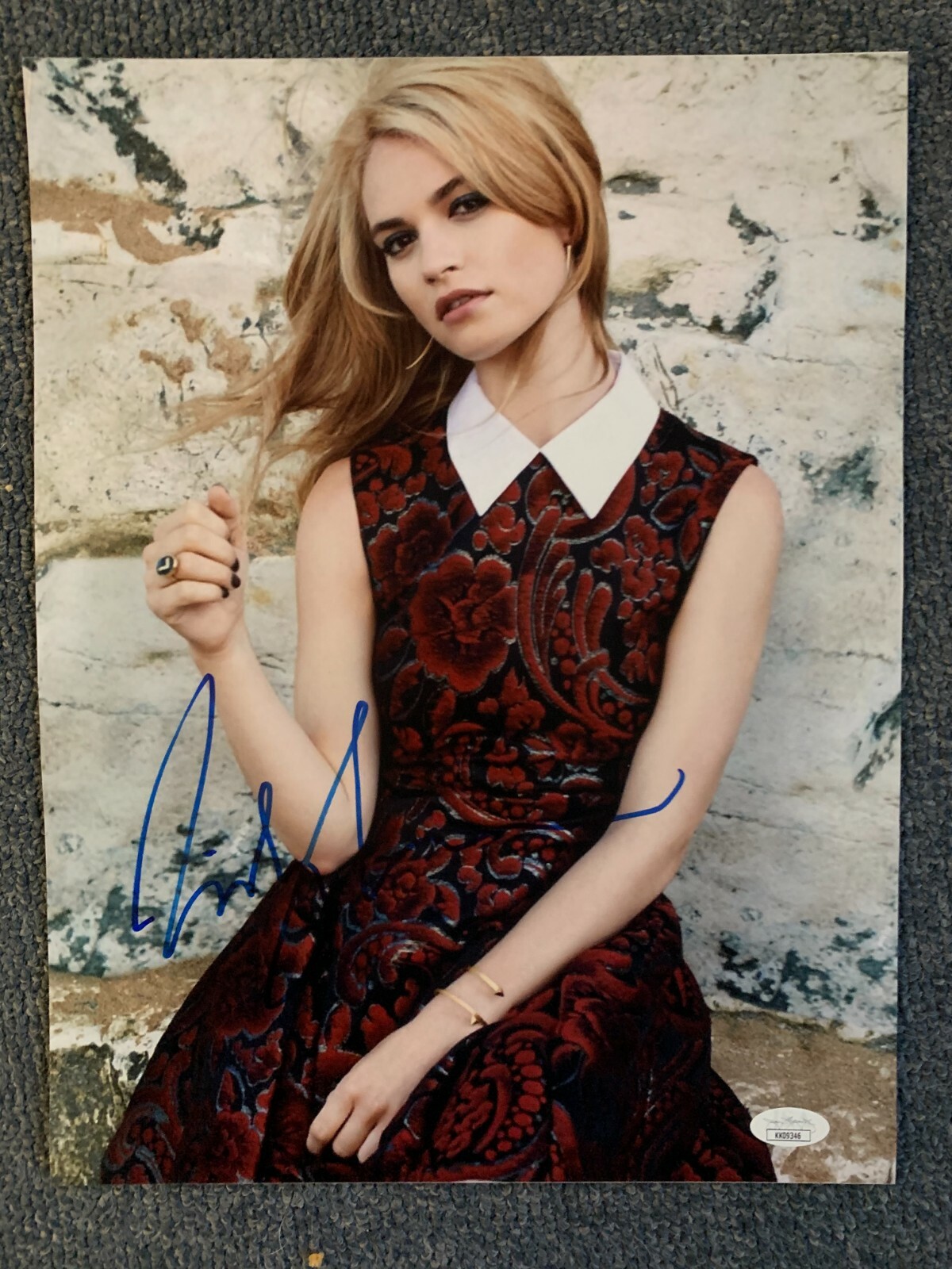 Sexy Lily James Autographed Signed 11x14 Photo JSA COA #2 | eBay