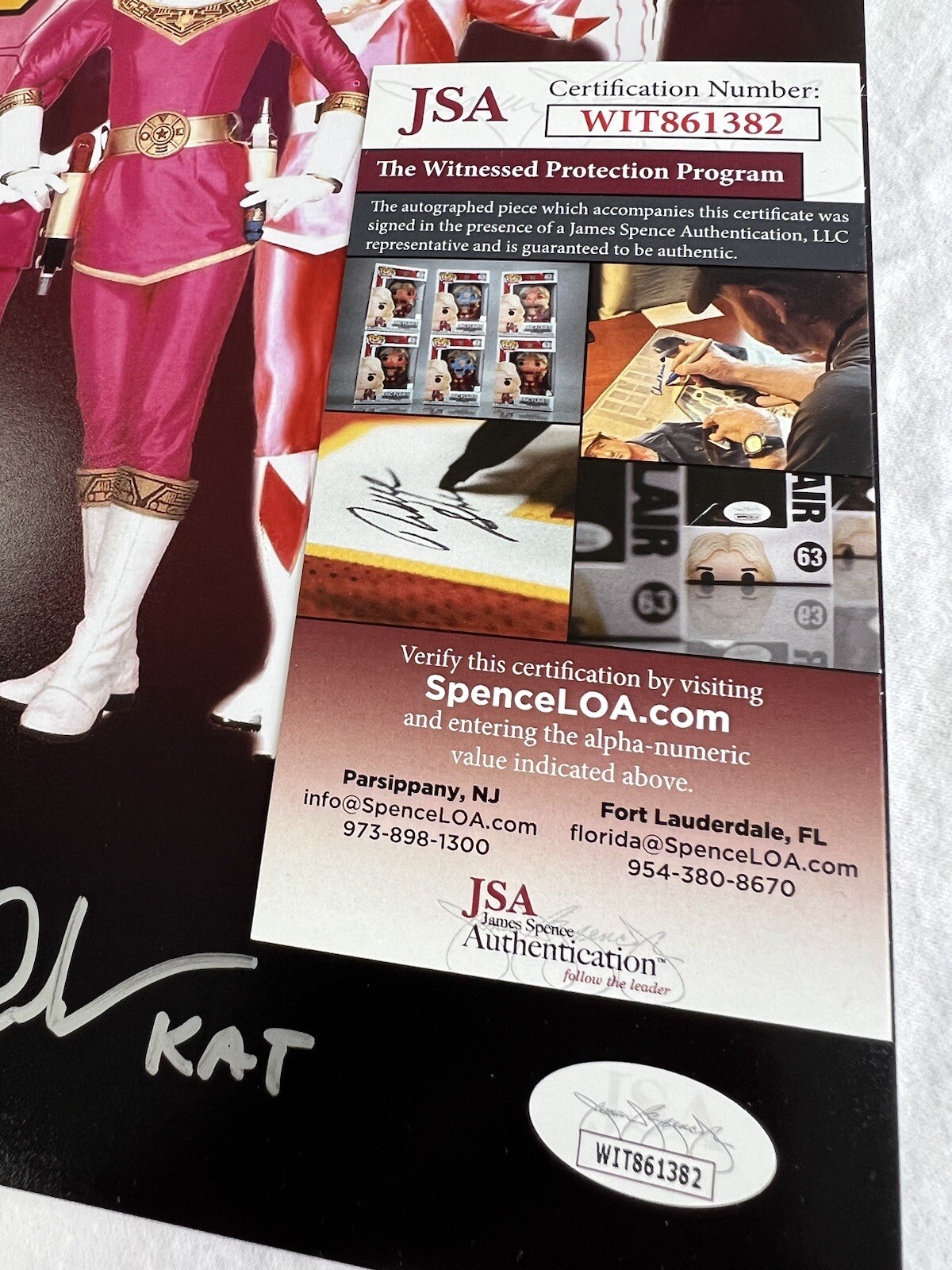 CATHERINE SUTHERLAND POWER RANGERS Signed Autographed 8x10 Photo JSA ...