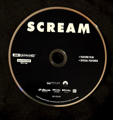 Scream 2022 /Ultra HD 4K/Disc Only 191329217825| eBay
