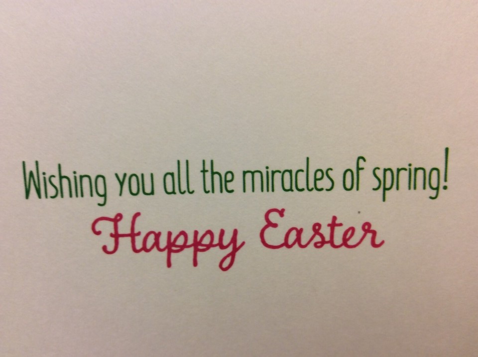AVANTI EASTER GREETING CARD New w/Envelope "Wishing you all the ...
