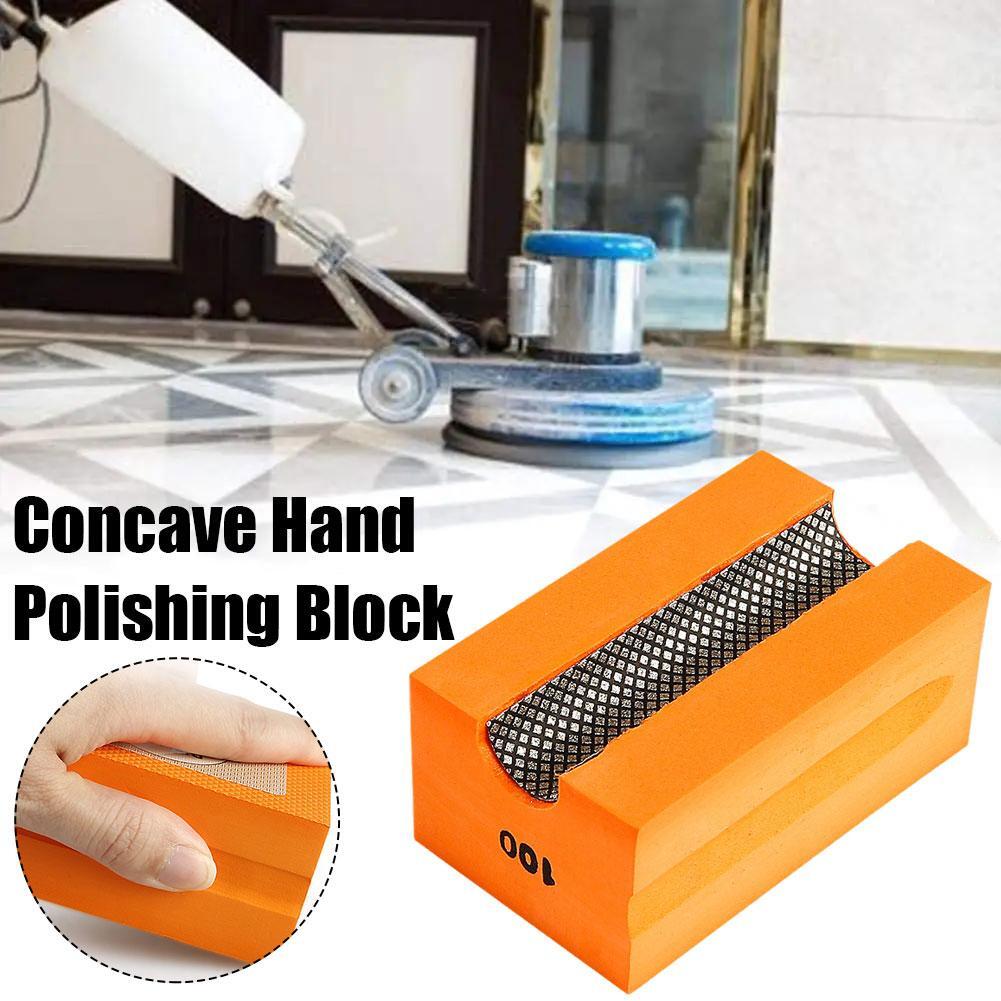 1xDiamond Hand Polishing Pads Tile Glass Grinding Block Pad Marble ...