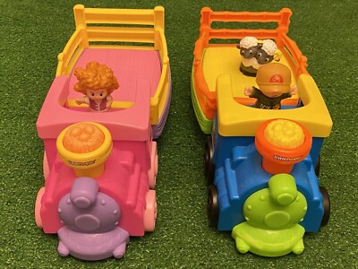 Fisher-Price Little People Choo-Choo Zoo Train & Pink Train ...