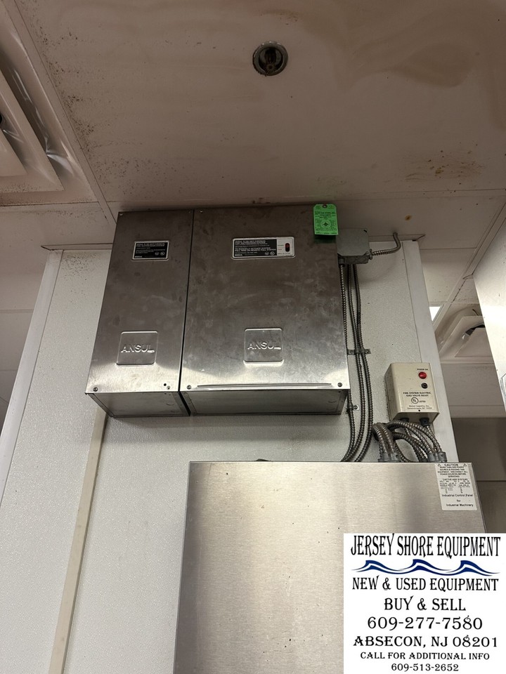 CAPTIVE AIR 18' 3" COMMER COOKING HOOD W/ ANSUL, CONTROL PANELS ...
