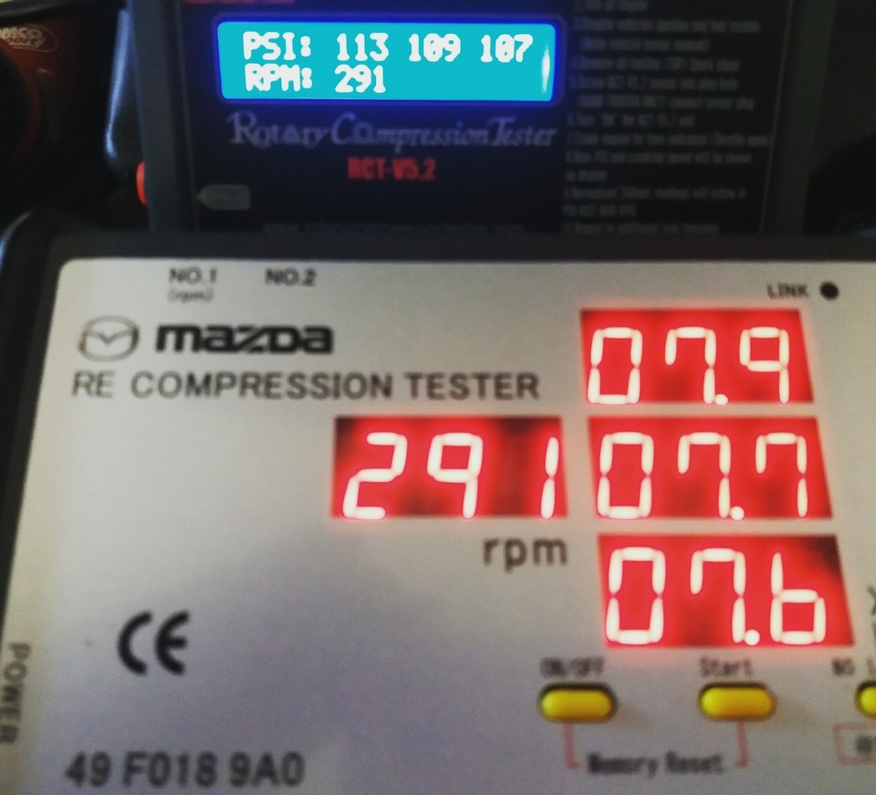 RCTV5.2 Mazda Rotary Engine Compression Tester Rx7 Rx8 13B 12A Choice ...