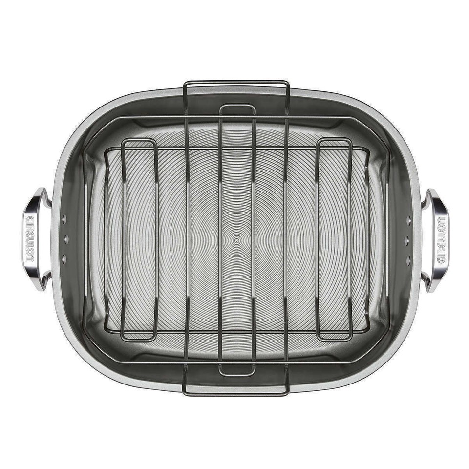 Circulon Nonstick Roasting Pan / Roaster with Rack - 18 Inch X 15 Inch ...