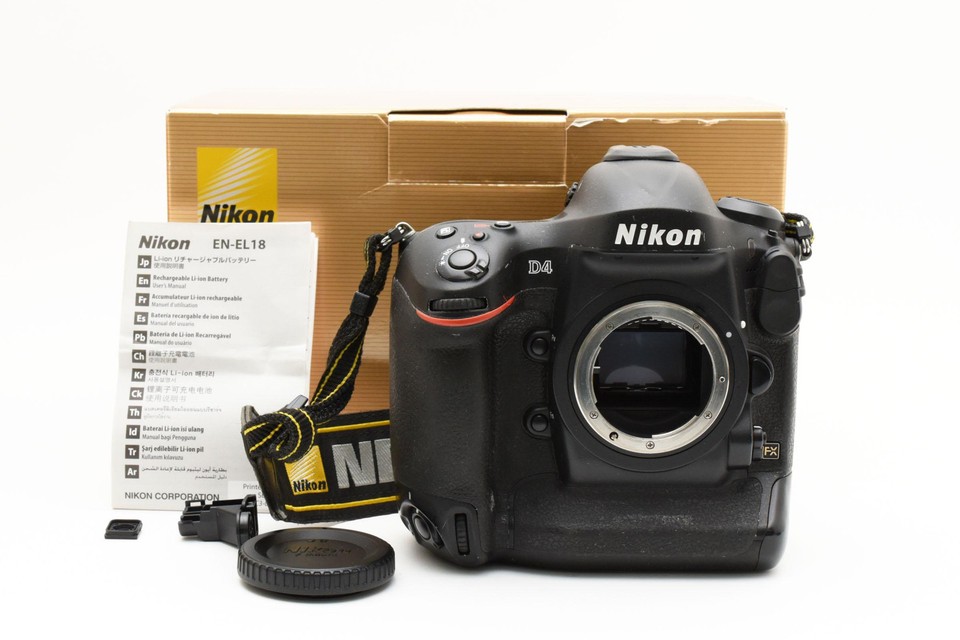 Nikon D4 16.2MP FX Digital Camera w/BOX Shutter Count 144066 [Near Mint ...