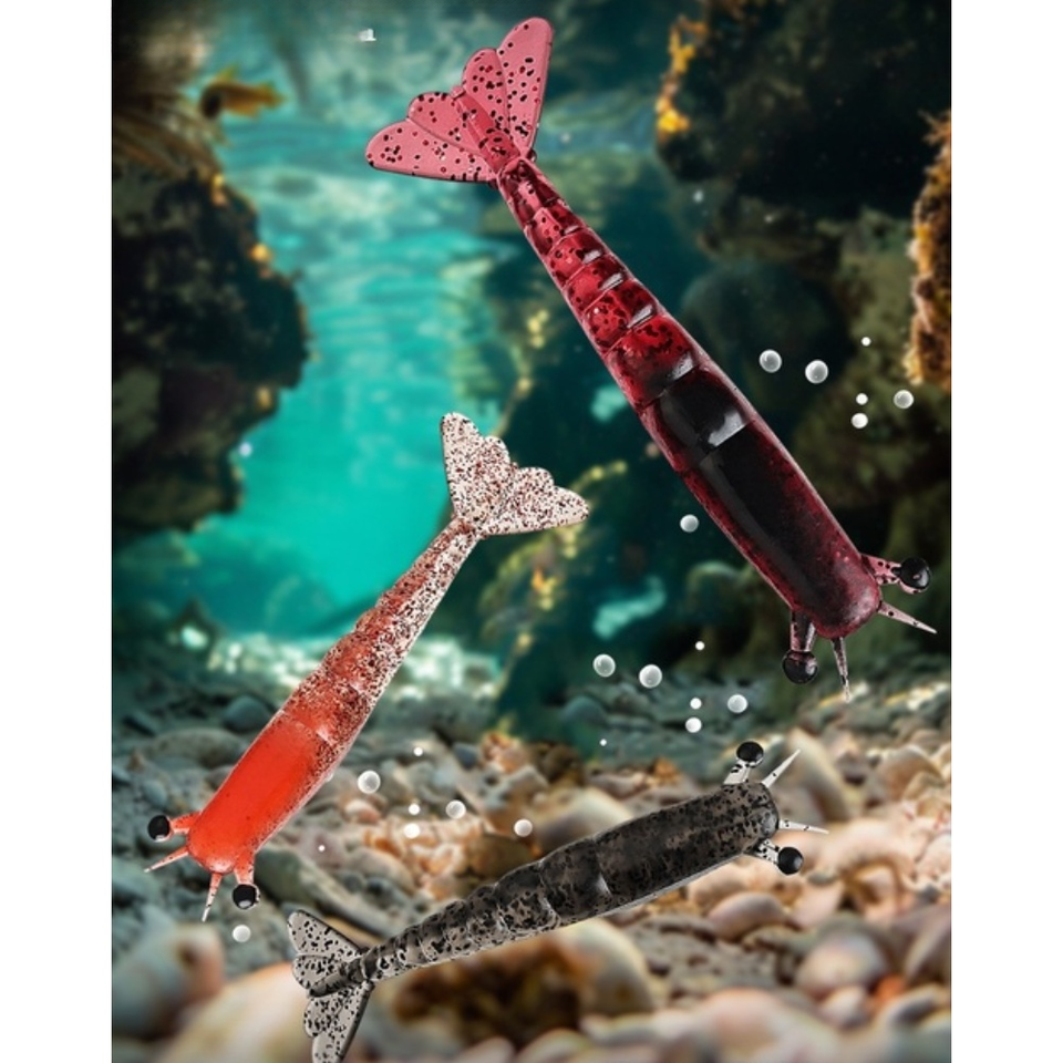Real Shrimp Imitation Shrimp Lure Realistic Fishing Lure Sinking Action ...