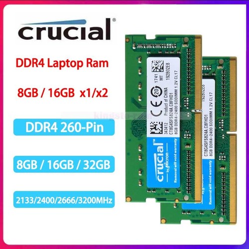 Crucial 8GB/16GB/32GB DDR4 RAM 2133 2400 2666 Mhz SO-DIMM 2Rx8 260Pin For Laptop | eBay