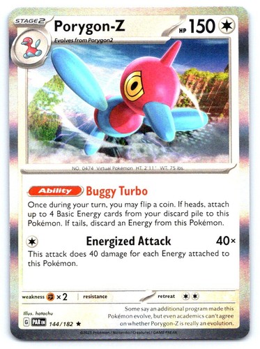 SV04: Paradox Rift Porygon-Z #144/182 Rare Holo Pokemon | eBay