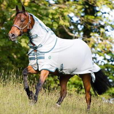 Horseware Amigo AmEco Bug Fly Rug Fly Sheet - Silver/Teal | eBay UK