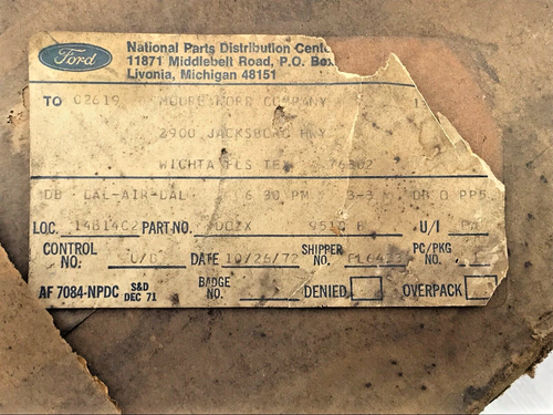 1970 Cross Boss NOS Autolite Ford Carbs 302 4V Inline Induction Intake ...