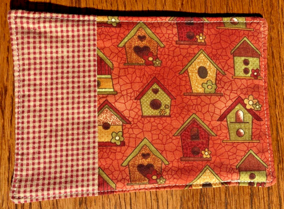 Bird Watcher Mug Rug-Birdhouses and Check 6 1/2" X 4 1/4" | eBay UK