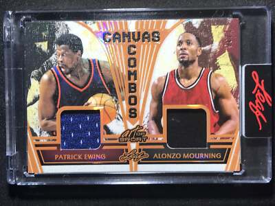 2023 Leaf Art Of Sport Canvas Combos Relic Patrick Ewing Alonzo ...