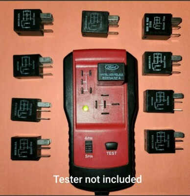 TESTED - Set of 10 - FORD 5 PIN RELAY OEM F57B-14B192-AA 90 day ...