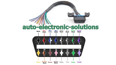 16pin Universal OBD2 Female Connector Bench Platform | eBay