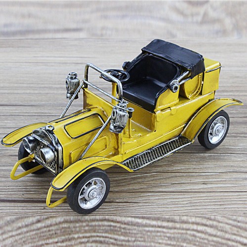 Retro Classic Car Table Decoration Best Toy Gift Vehicle Tin Model Iron ...