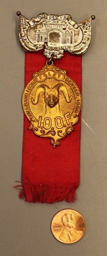 03/10. 1908 I.O.O.F (Odd Fellows) Denver CO. "Welcome Arch" Ribbon | eBay
