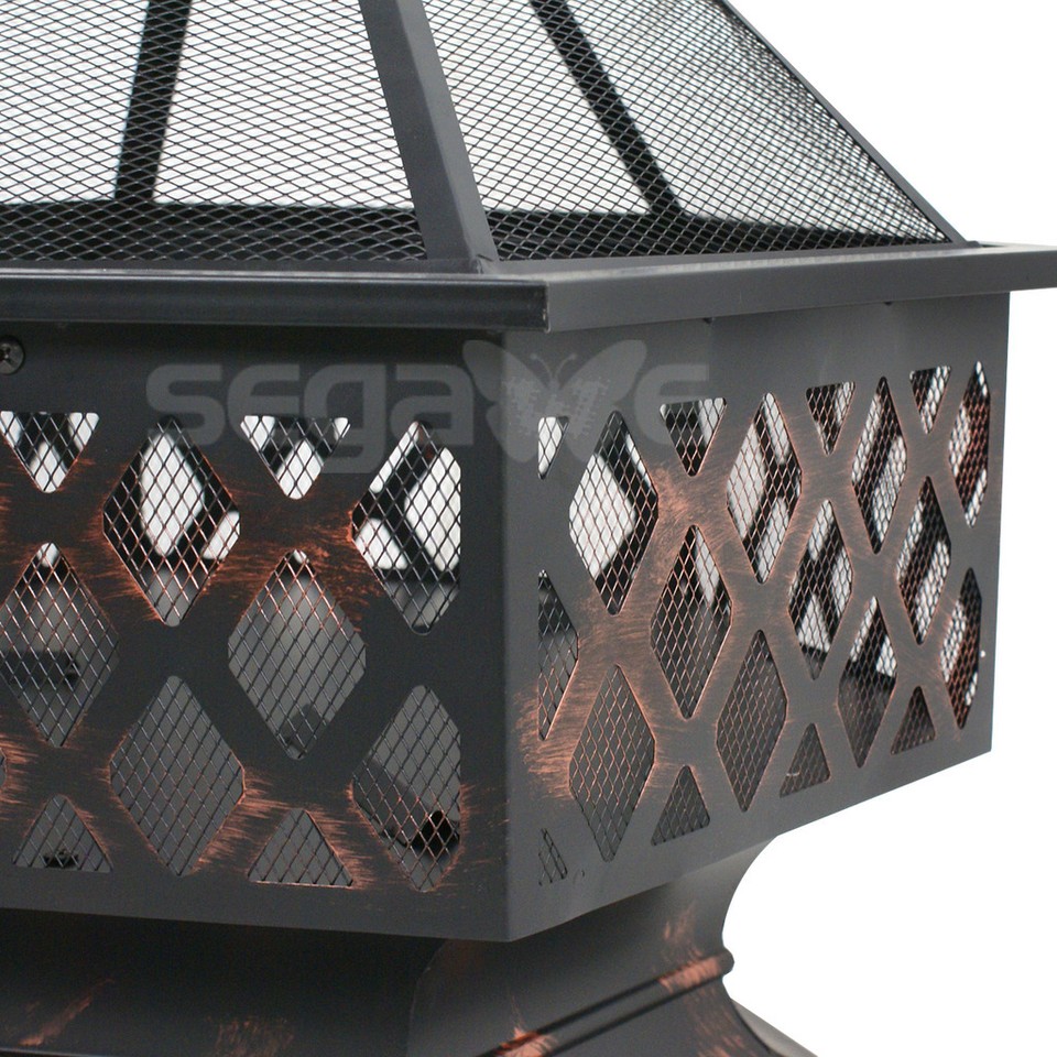 Fire Pit Heater Backyard Wood Burning Patio Deck Stove Fireplace Table ...