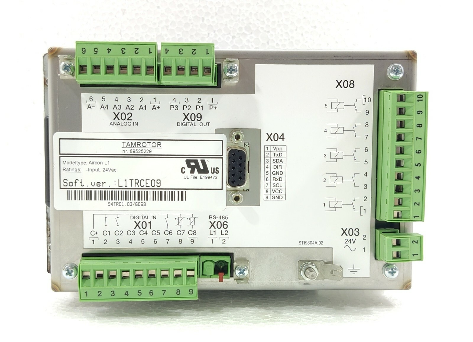 TAMROTOR 89525229 AIRCON L1 COMPRESSOR CONTROLLER SOFT VER. L1TRCE09 | eBay