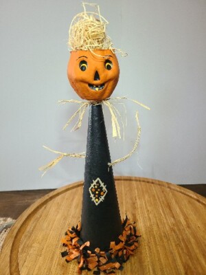 RARE Seasons Gone By JHP Artist Signed Paper Mache Jack-o-lantern In ...