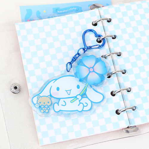 Sanrio Clover Spinner Keychain 5 Characters Cute Rotating Flower Charm ...