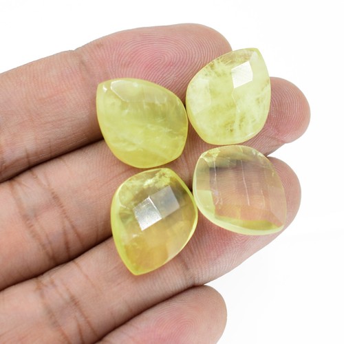 Naturel Citron Quartz 13x15 MM à Facettes Bijoux Fabrication Gemme Prix ...