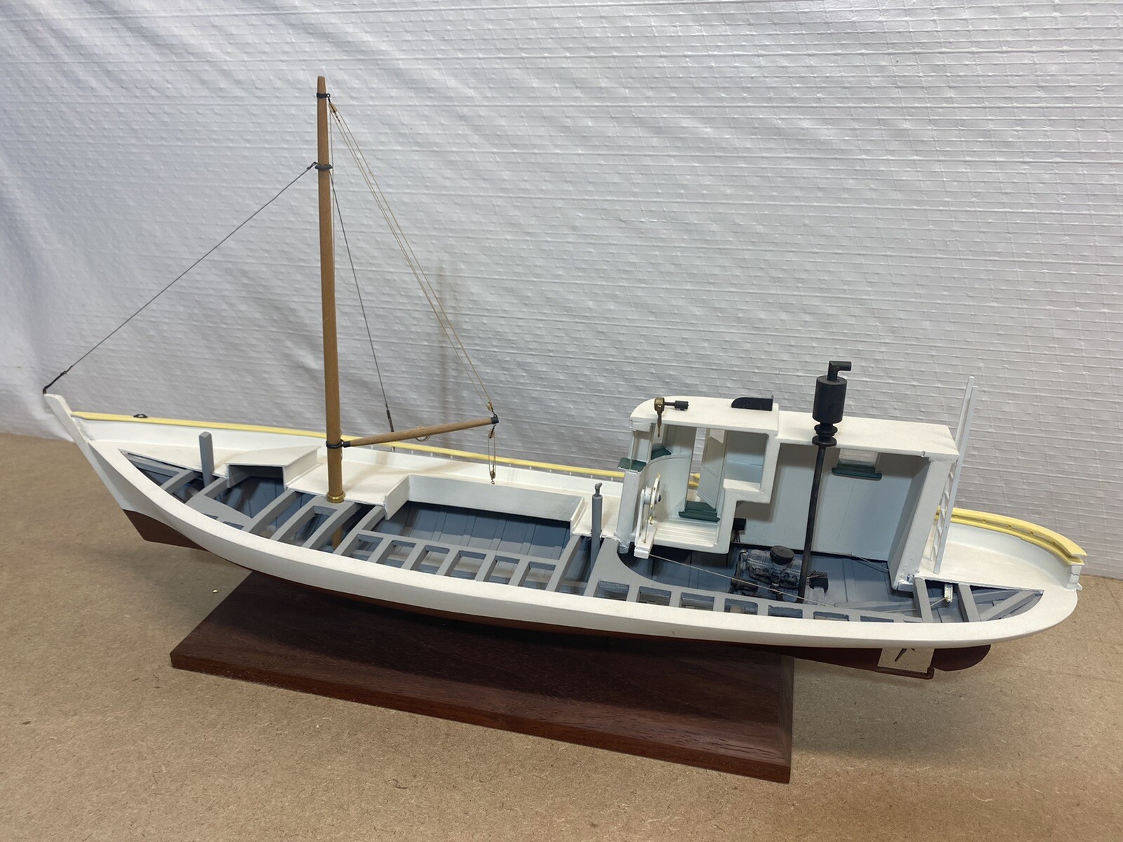 Scratch-Built Ship Model - Chesapeake Bay Crab Dredging Boat | eBay