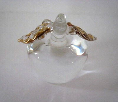 Vintage Messengers Miniature Art Glass Apple Decorative Accent/Teacher ...