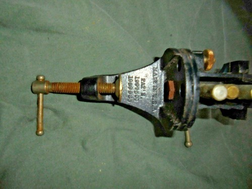 2 1/2'' inches Jaws Table Bench Top Vise Vice Swivel Base with Anvil ...