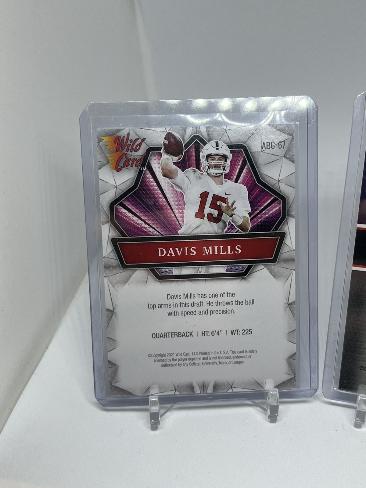 2021 WILD CARD ALUMINATION STARBRIGHT DAVIS MILLS SB-8 HOLO LUX #'D 039 ...