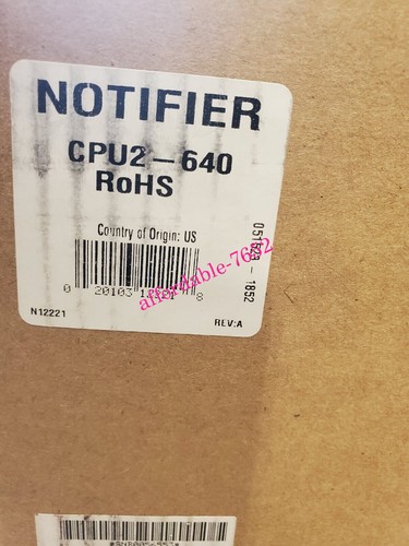 NEW CPU2-640 Notifier Central Processing Unit for NFS2-64 DHL or FedEx ...