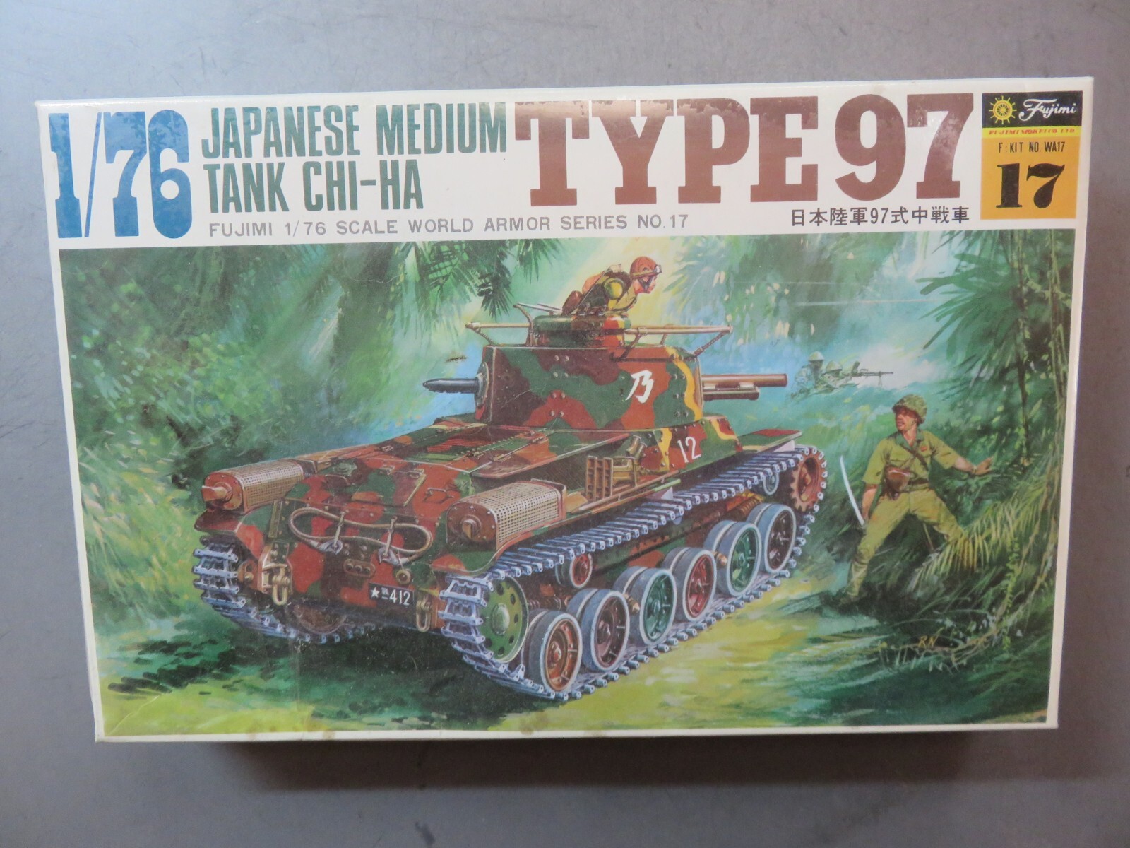 Fujimi JAPANESE MEDIUM TANK CHI-HA TYPE 97 1/76 HO Scale Model Kit NEW ...