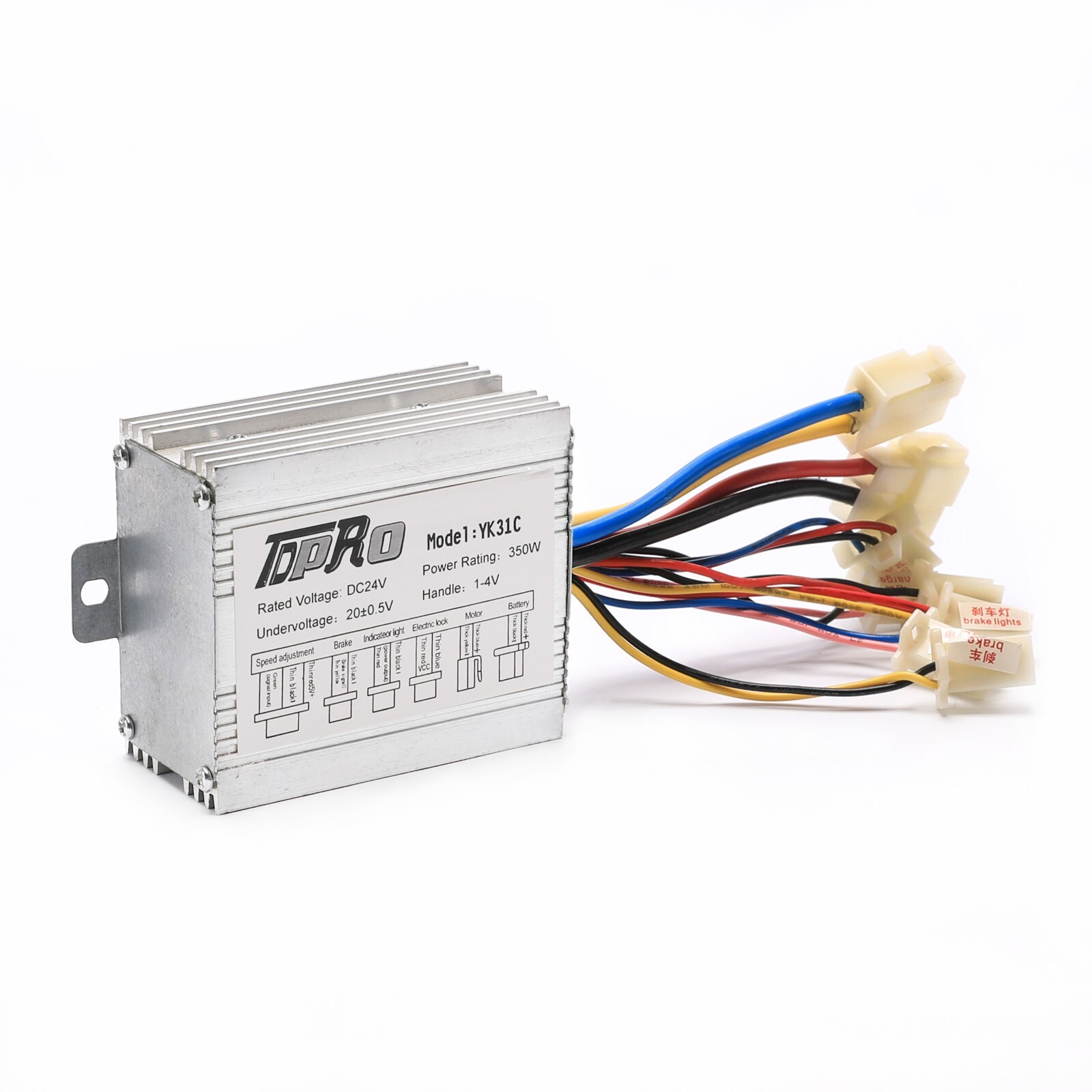 24V 350W Brushed Speed Controller Box for Electric Bike Scooter Pit ...