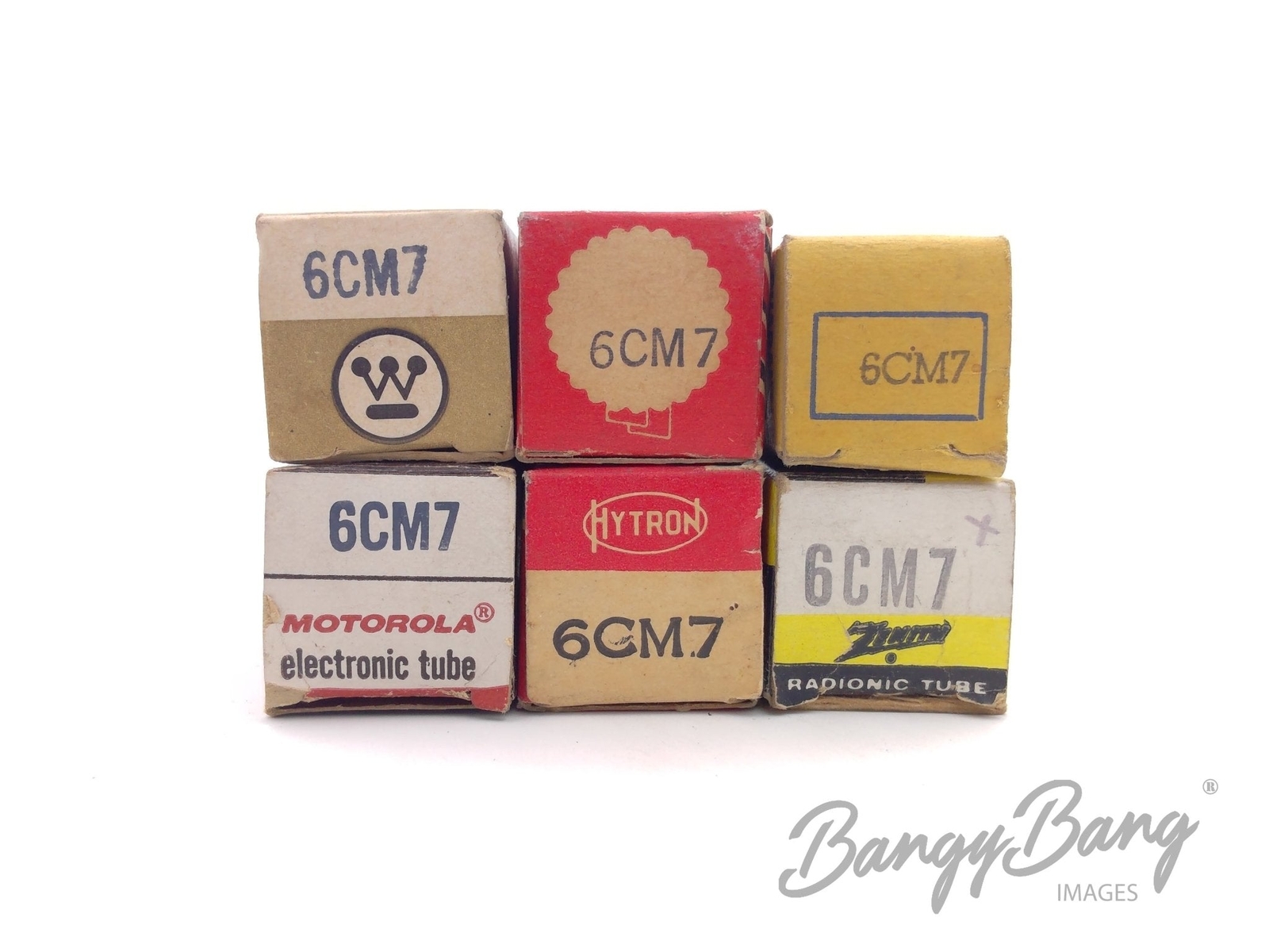 6 Vintage Mix 6CM7 Dual Triode TV Frame Oscillator Audio Vacuum Tube ...