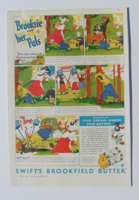 Vintage 1934 Swift's Brookfield Butter "Brooksie & Pals" Magazine ...